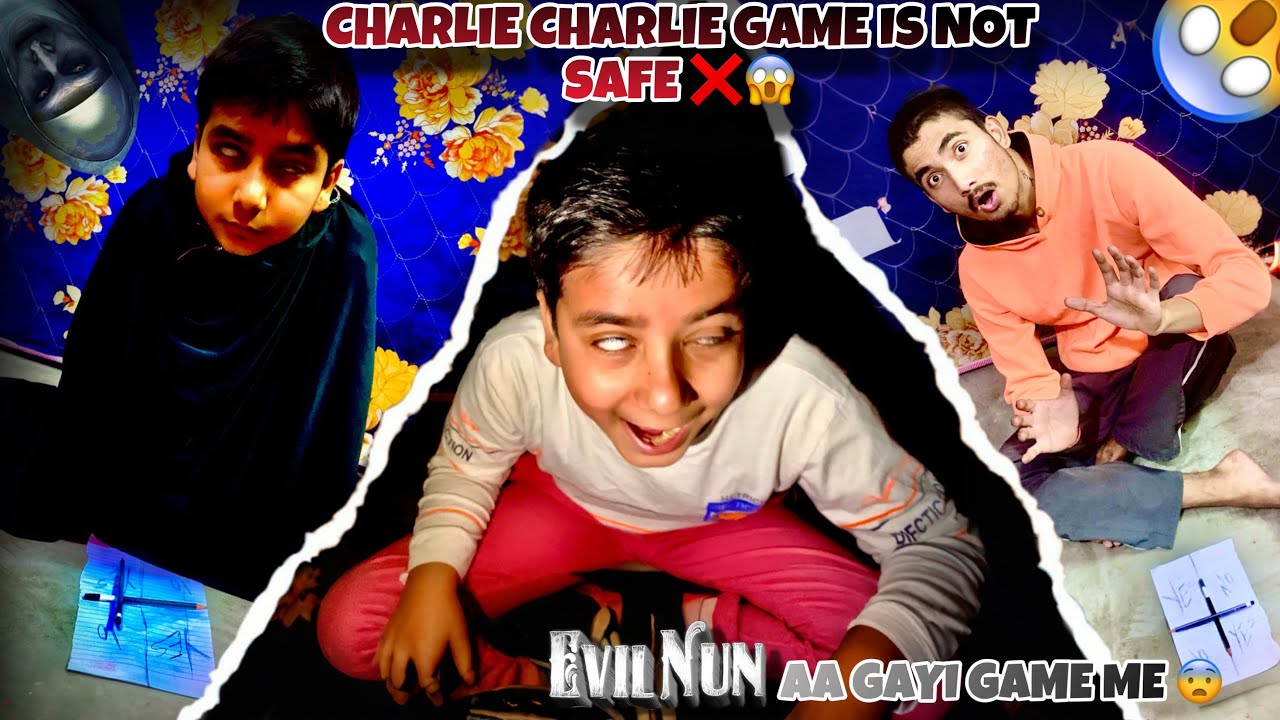 Charlie charlie ghost game at night 😨| charlie charlie are you here ...