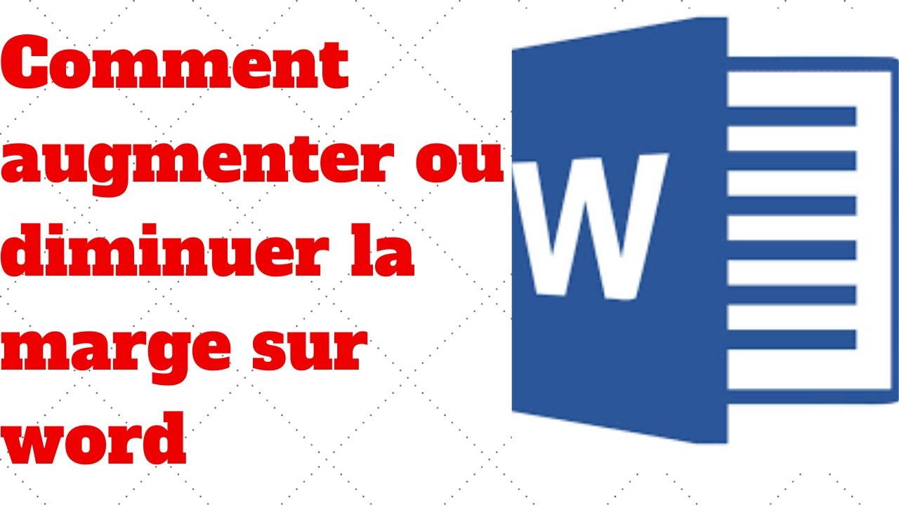 Comment augmenter ou diminuer la marge sur word - YouTube