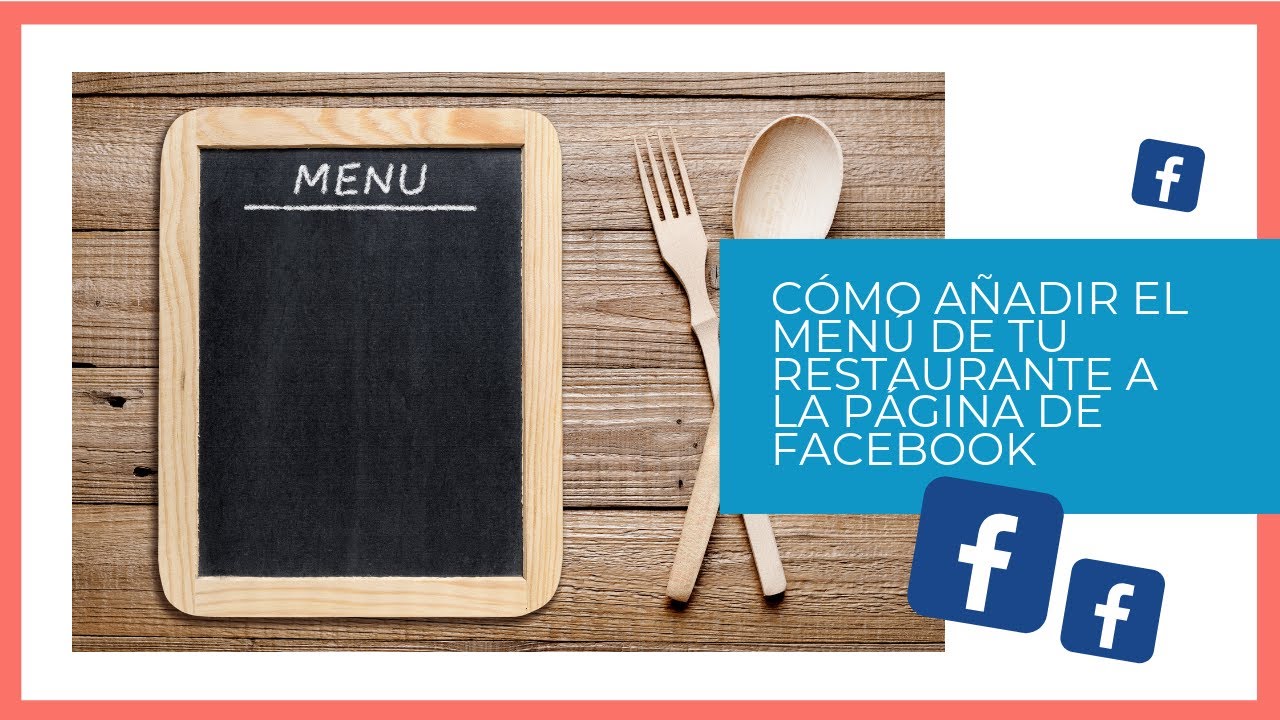 Añadir el menú en Facebook 2019 | Restaurantes - YouTube