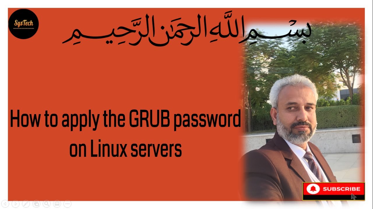 Linux boot level security by protecting the GRUb boot loader password ...