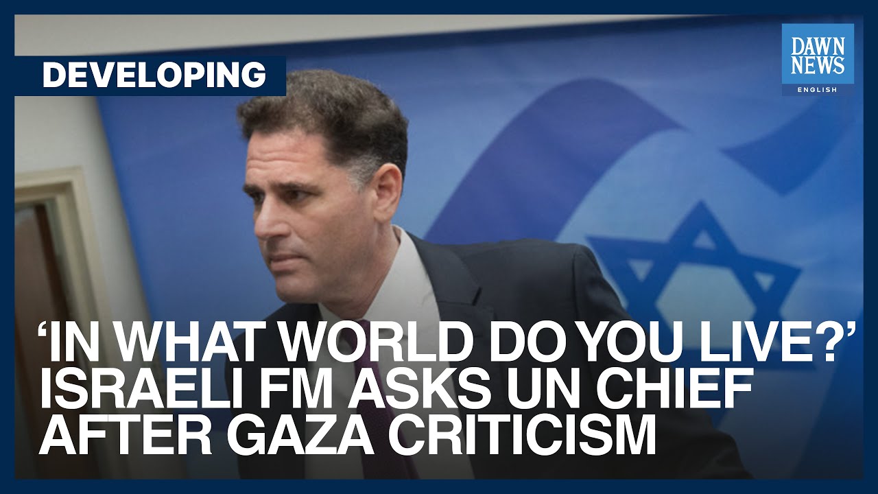 In What World Do You Live?’ Israeli FM Asks UN Chief After Gaza ...