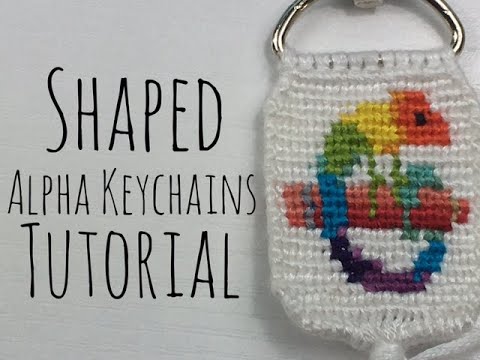 Shaped Alpha Keychains Tutorial || Friendship Bracelets - YouTube