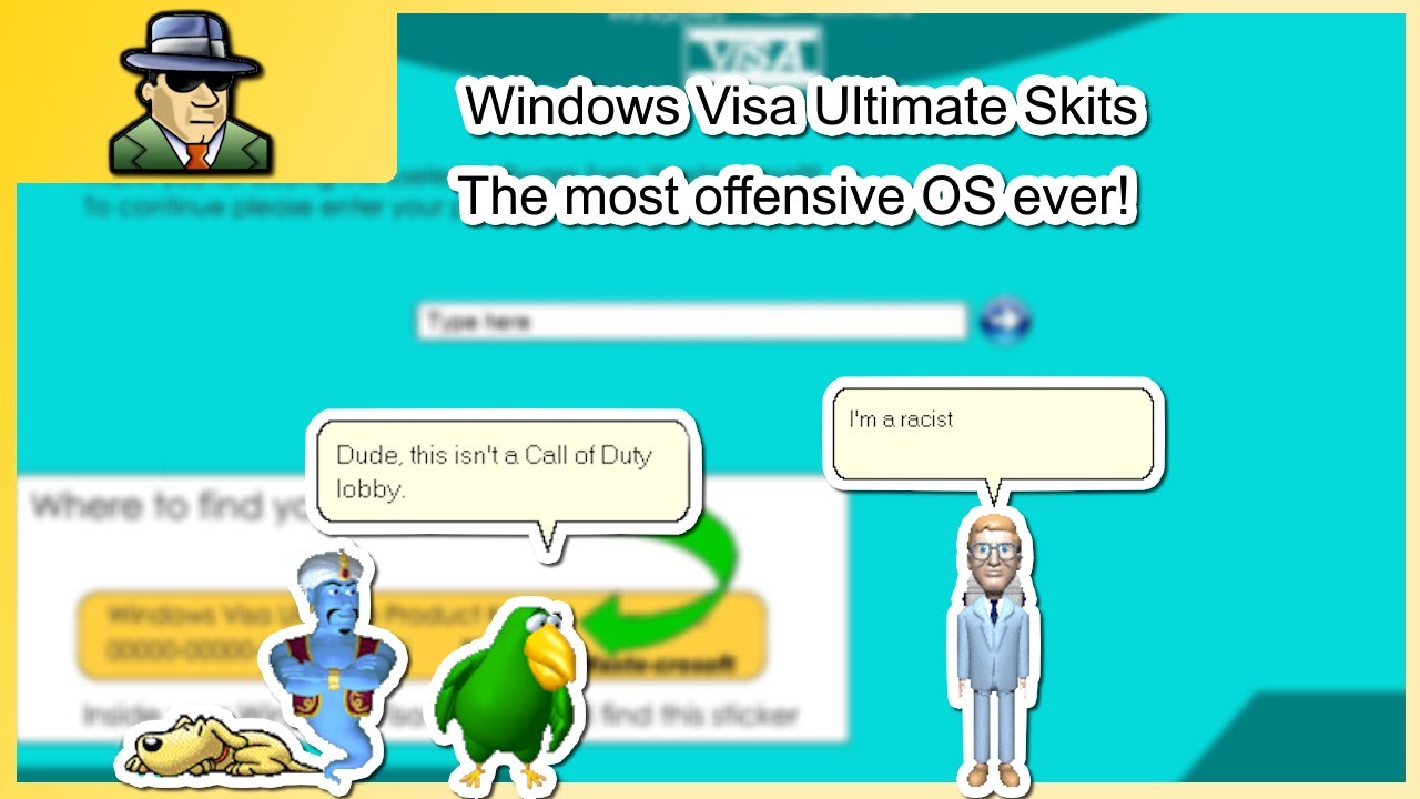Microsoft Agent Desktop Skits - Windows Visa Ultimate - YouTube