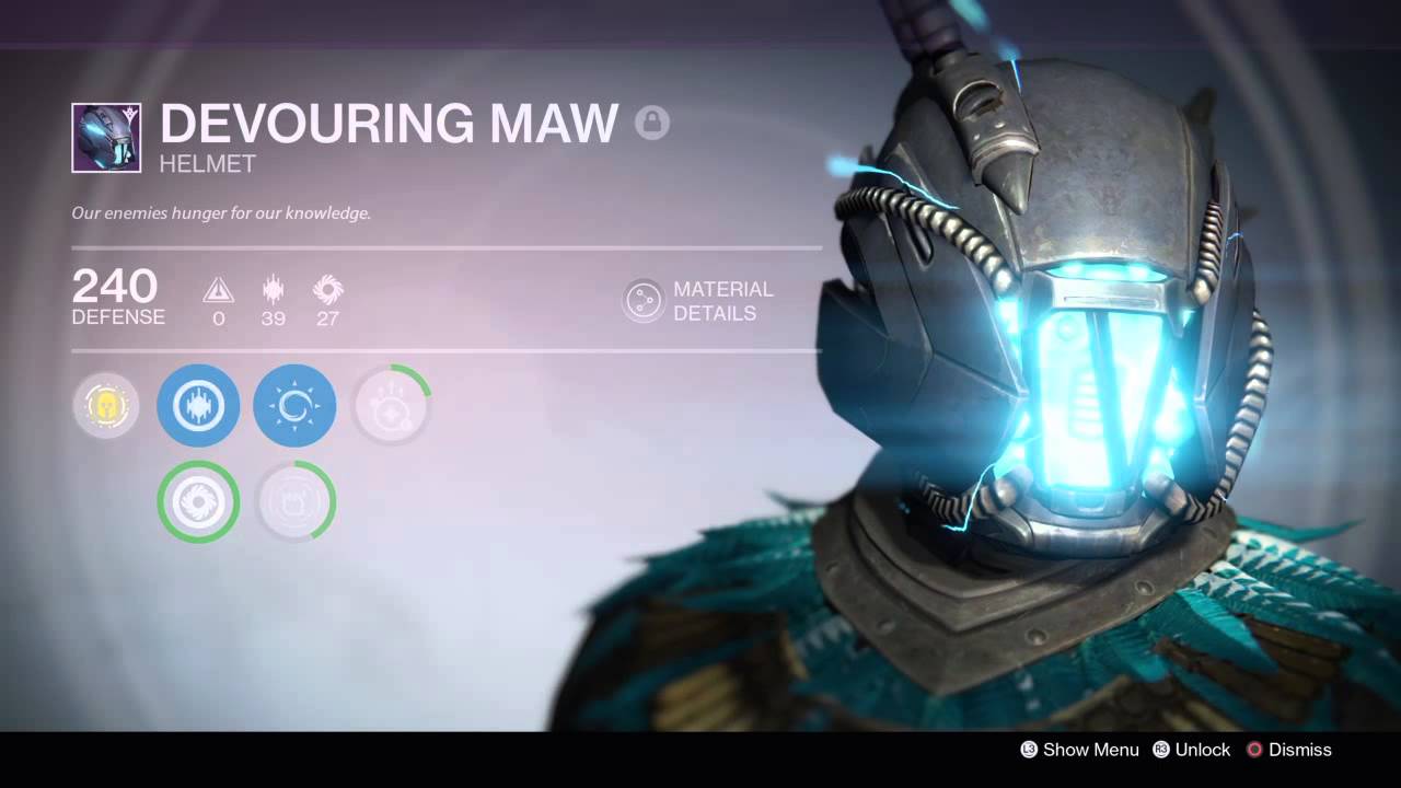 Devouring maw strike helmet - YouTube