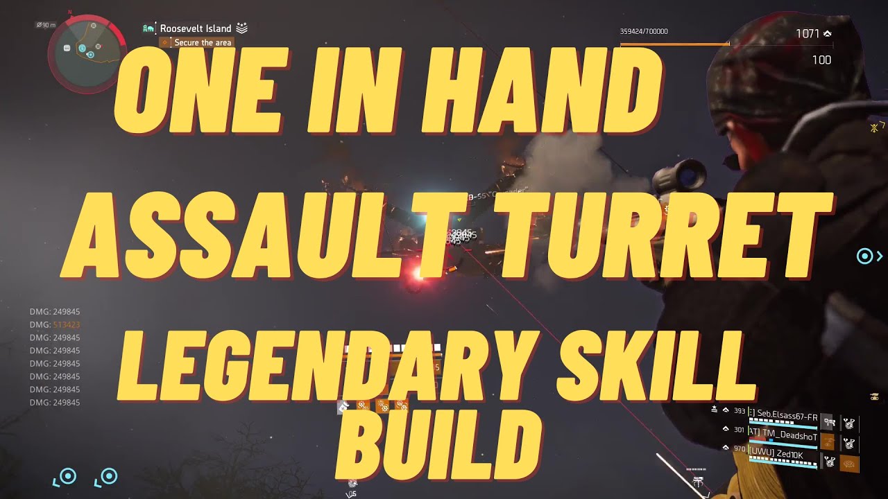 THE DIVISION 2- GO BAG - ASSAULT TURRET -SKILL BUILD TU11.1 - YouTube