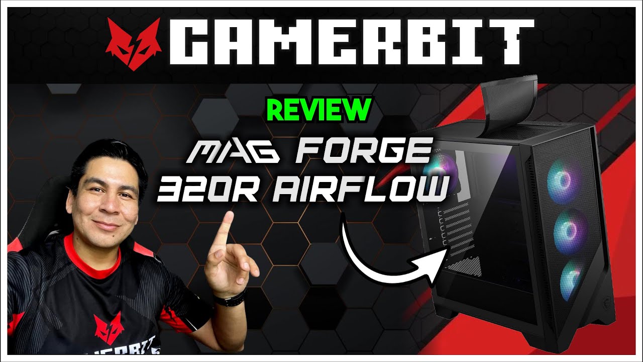 Review MSI MAG FORGE 321R AIRFLOW - YouTube