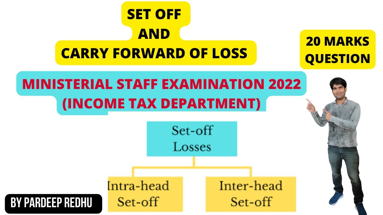 SET-OFF AND CARRY FORWARD OF LOSSES || INCOME TAX || MS EXAM 2022 || 20 ...