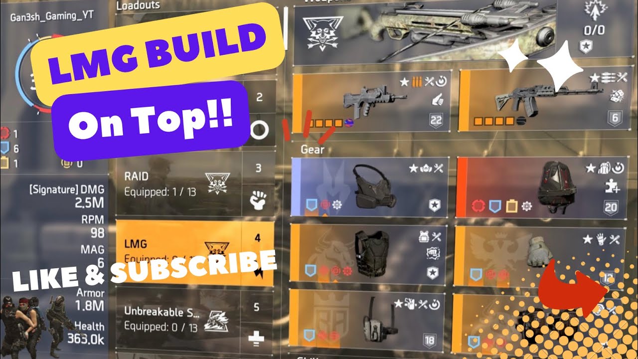 BEST LMG BUILD | THE DIVISION 2 | HOW MANY OF YOU ARE ALREADY USING ...