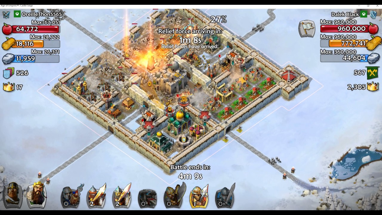 Age of Empires Castle Siege Tutorial Episode 6 - Age 7 Ram Rush Attack ...