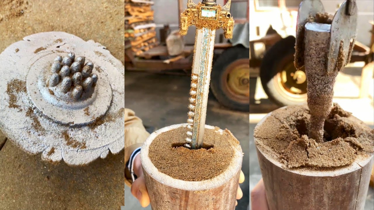 It's Awesome To See Molten Iron Transformed Into Strange Tools! - YouTube