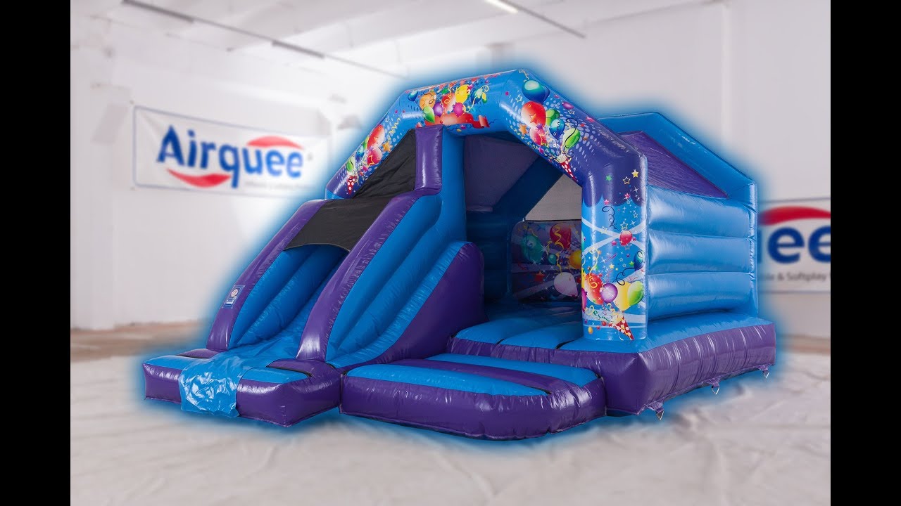 Airquee's Large Front Slide Combi Party AO0009PA - YouTube