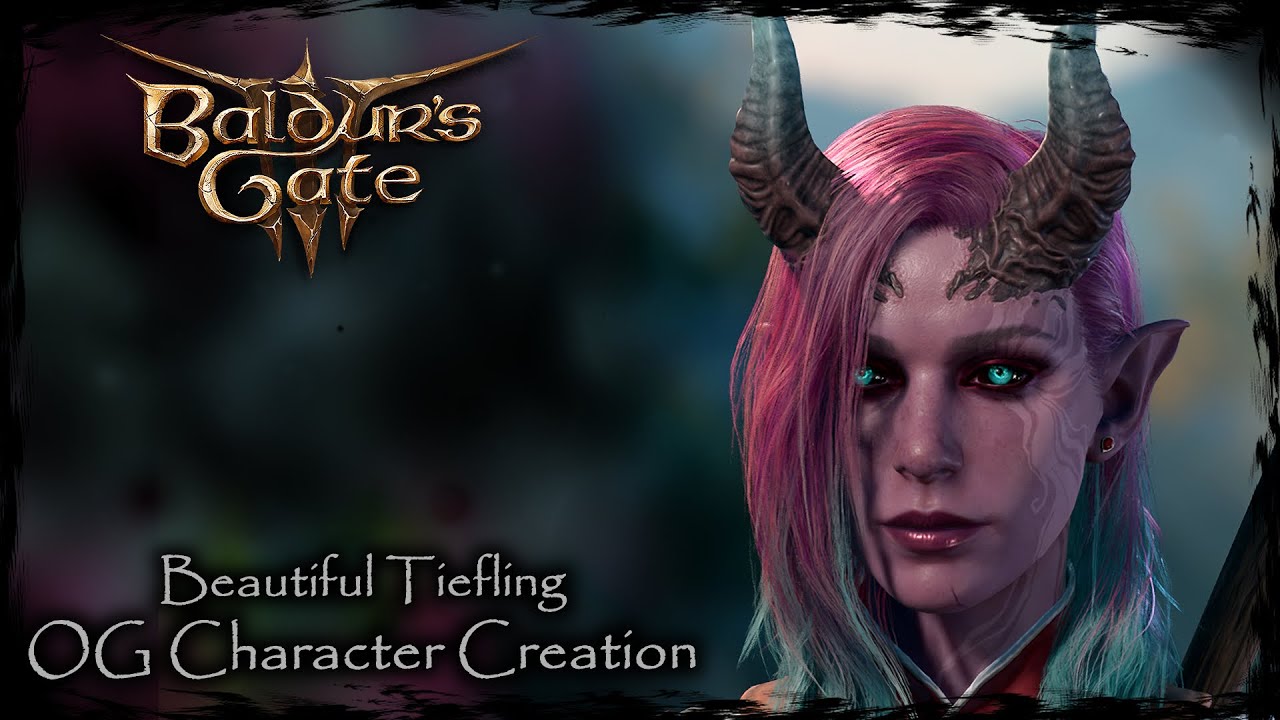 BALDUR'S GATE 3 || Beautiful Tiefling [Original Character #334 ...