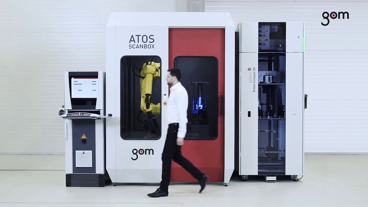 GOM ATOS ScanBox BPS - automatyczny pomiar łopatek - YouTube