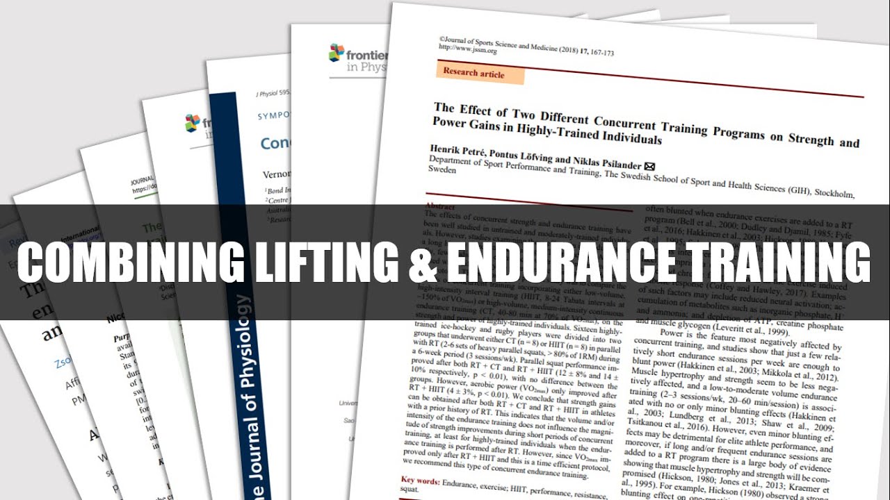 Combining Strength & Hypertrophy Training with Endurance | Maximizing ...