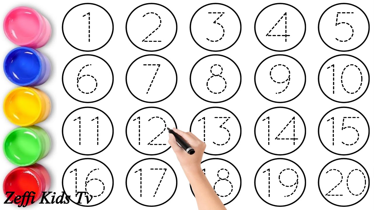 123 for Kids // Writing Numbers for Kids // Learn to Read 123 ...