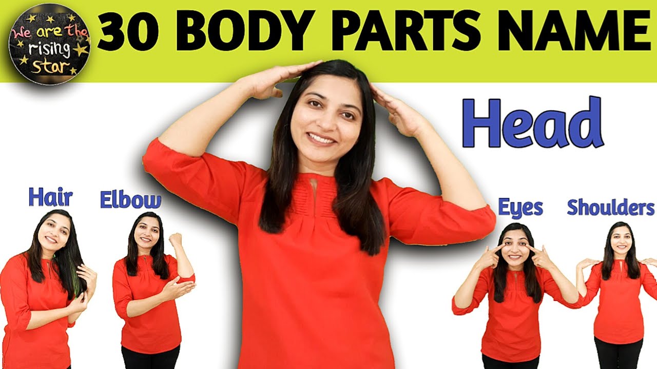 30 body parts name | Learn English | Parts of Body name | WATRstar ...