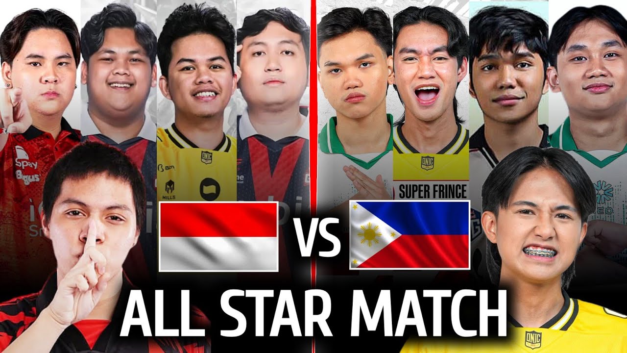 ALL STAR MATCH: PH vs ID! KELRA OUTPLAYS SANZ | BIG BRAIN BALOY | EMANN ...
