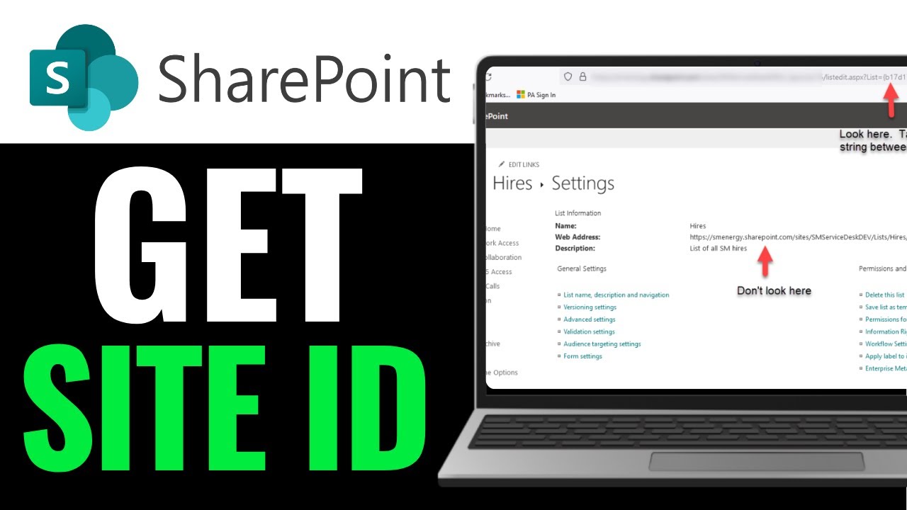 How to Get SharePoint Site ID 2025 (FULL TUTORIAL) - YouTube