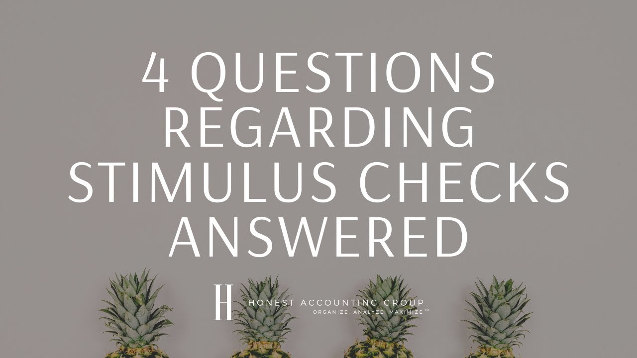 4 questions regarding stimulus checks answered - YouTube