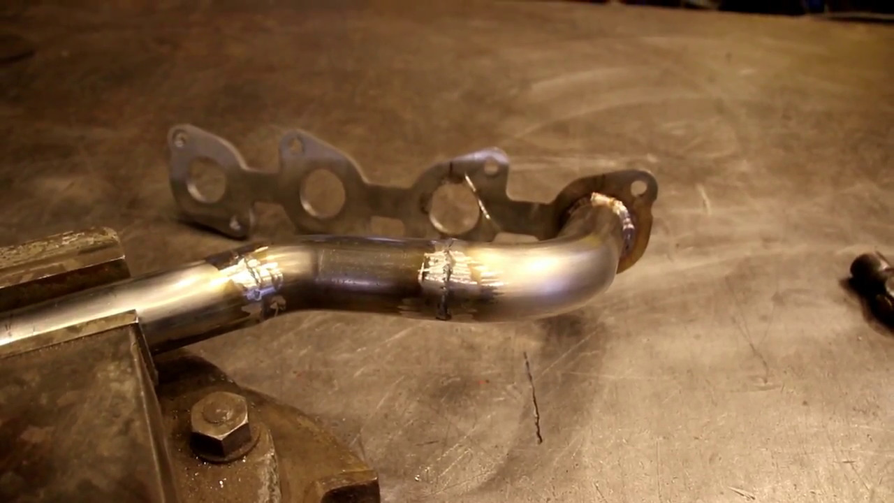 Stainless Steel Header Fabrication FJ40 1UZ Engine Project - YouTube