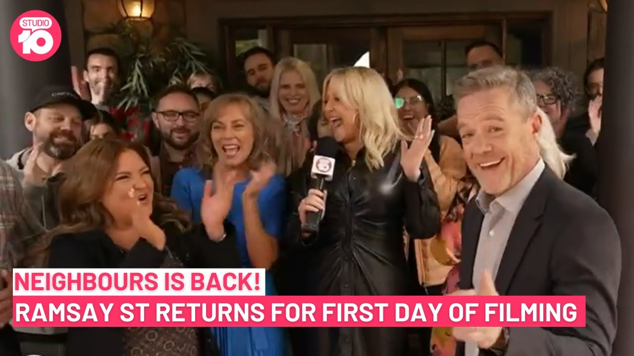 Neighbours Behind The Scenes Tour As Ramsay Street's Biggest Stars ...