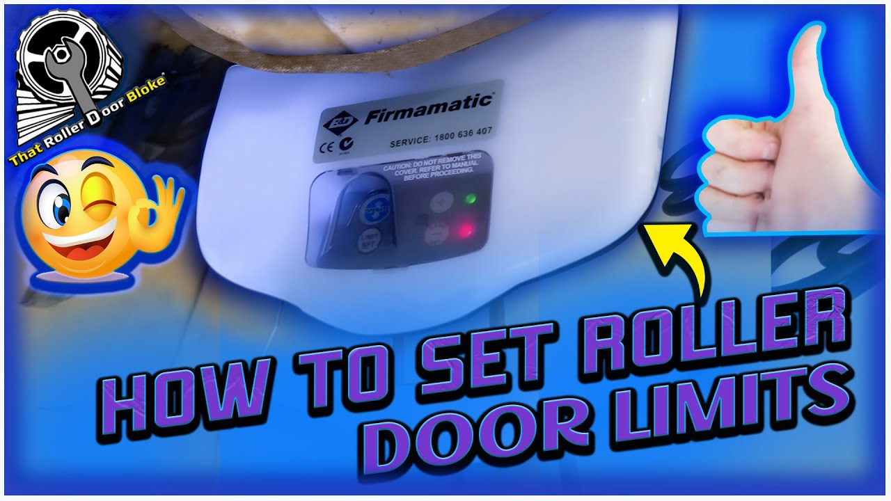 [51] How to Set Firmamatic & B&D Roller Door Limits - YouTube