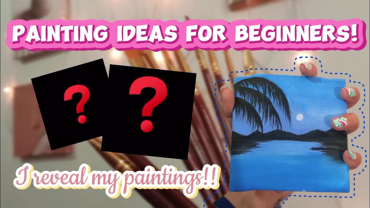 Acrylic Paintings For Beginners | Revealed My Paintings | reebvlogs 🎨 ...