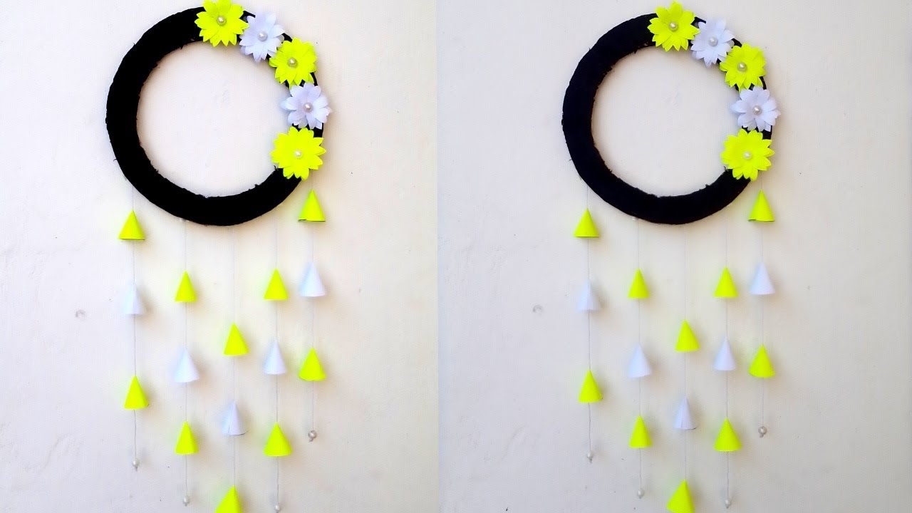 How to Make a Wall Hanging Frame | Wall Frame Making on Paper | Paper ...