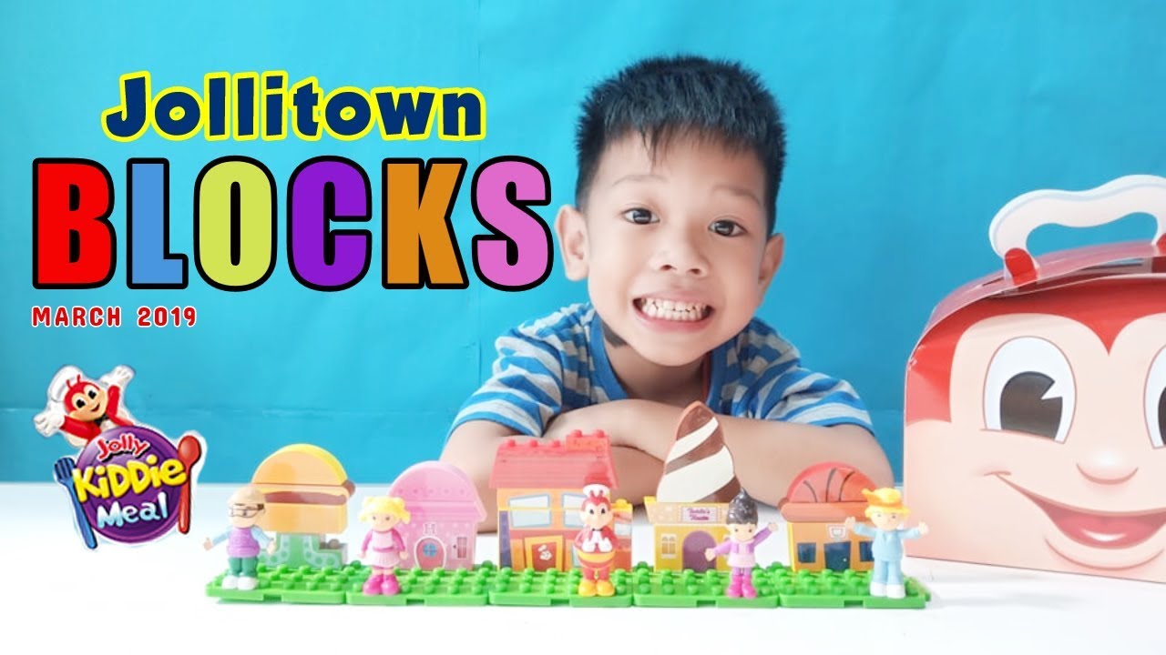 JOLLITOWN BLOCKS | JOLLIBEE KIDDIE MEAL March 2019 Complete Set - YouTube