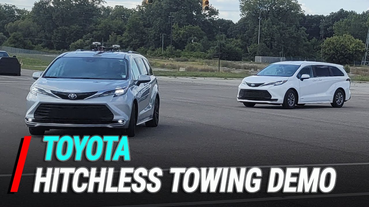 Toyota Hitchless Towing Real-World Demonstration - YouTube