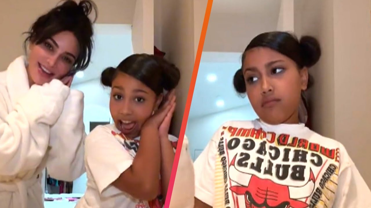 North West Gives Serious SIDE-EYE to Mom Kim Kardashian - YouTube