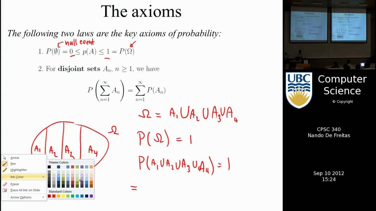 undergraduate machine learning 3: Basic probability - YouTube