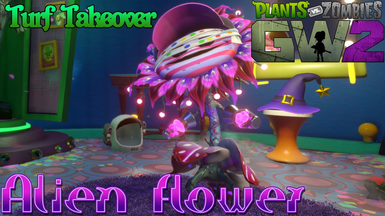 Plants vs. Zombies Garden Warfare 2 - Turf Takeover with Alien Flower ...