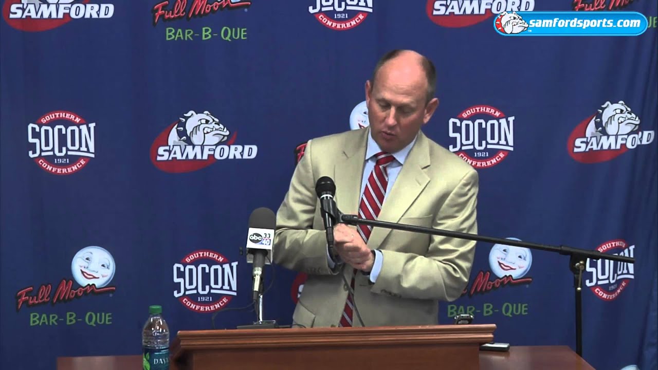 Samford Head Football Coach Press Conference - YouTube