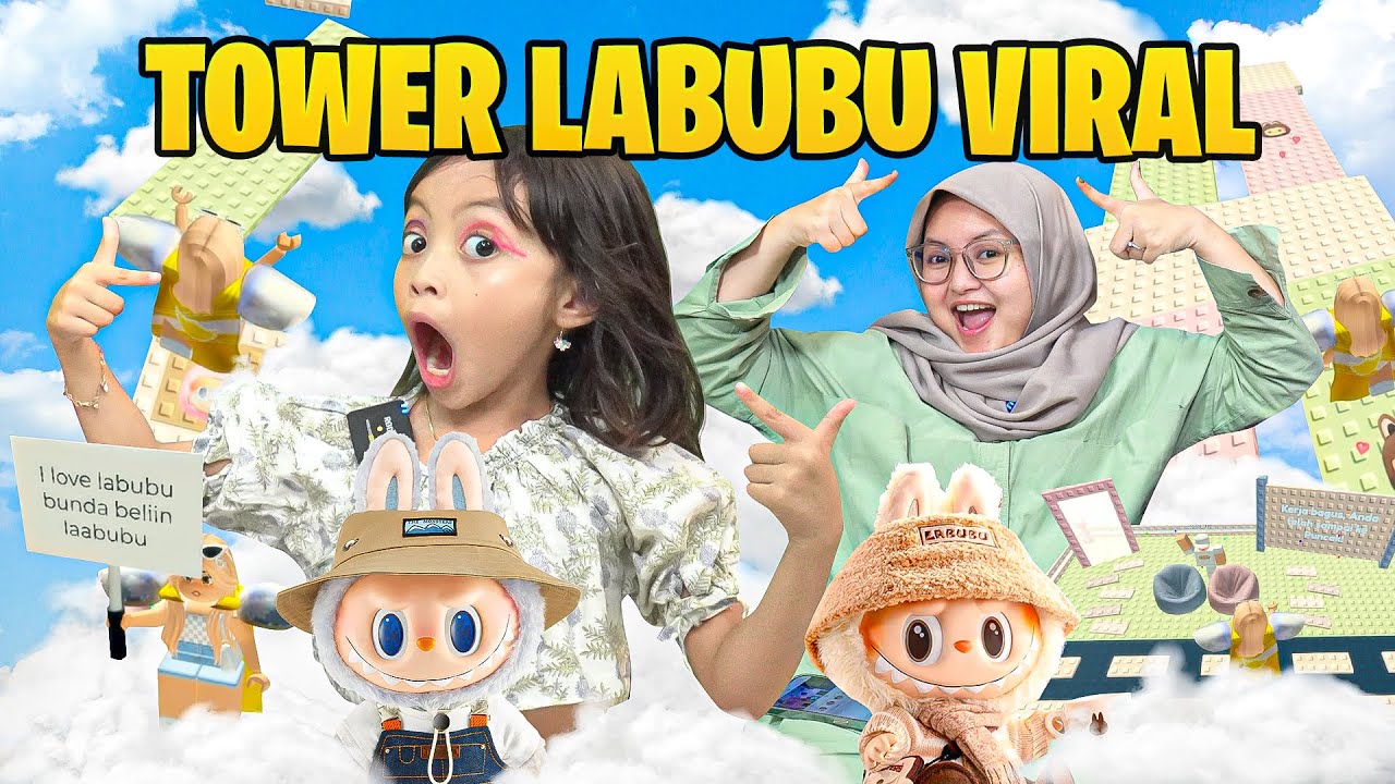 LEIKA KOLEKSI LABUBU LISA BLACKPINK DI ROBLOX 😱🥰🤩 TOWER LABUBU GEMOY ...