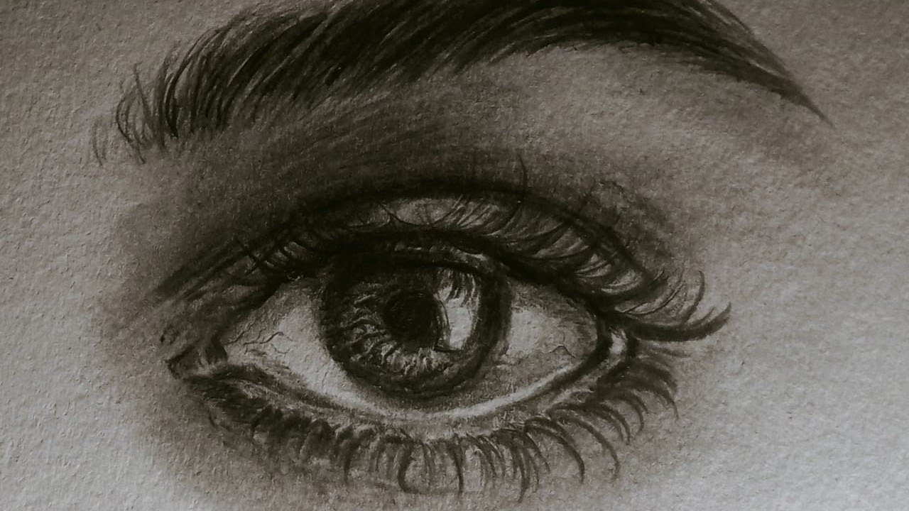 How to draw eyes easy step by step for beginners Eye drawing easy ...