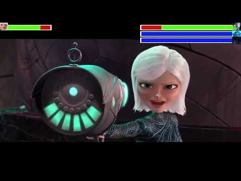 Monsters vs. Aliens Final Battle with healthbars (Edited By @GabrielD2002)