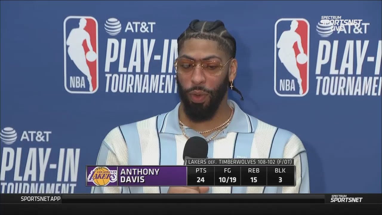 Anthony Davis Postgame Interview | Los Angeles Lakers beat Minnesota ...