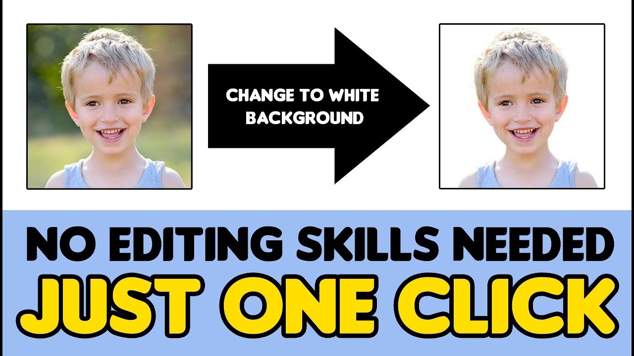 White Background | No Editing Skills Required | Photoroom | 1x1 | 2x2 ...