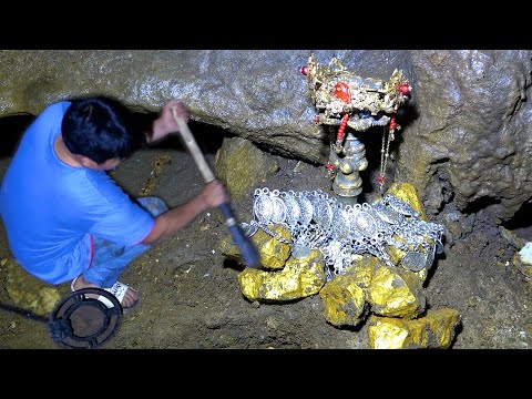 I went into the terrible cave to look for treasure and found gold under ...