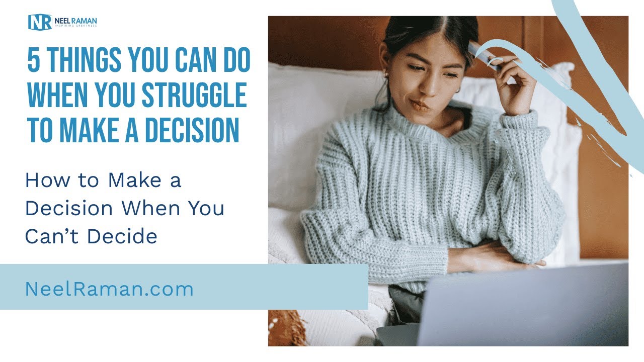 [1-Minute Video] 5 Things You Can Do When You Struggle to Make a ...