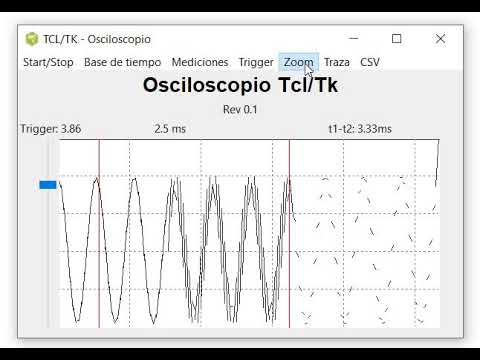 Osciloscopio Arduino Tcl / Tk - YouTube