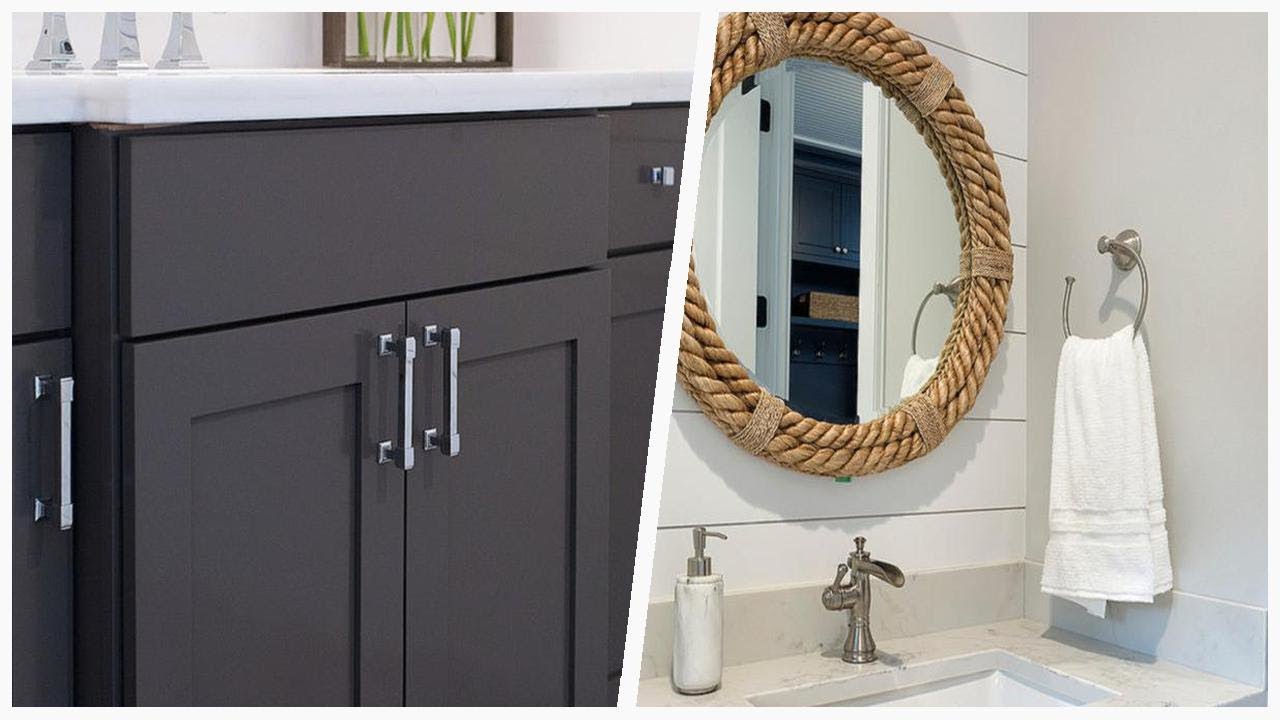 75 Powder Room With Shaker Cabinets And White Walls Design Ideas You'll ...