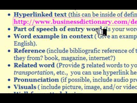 My career dictionary part 8/9 - YouTube