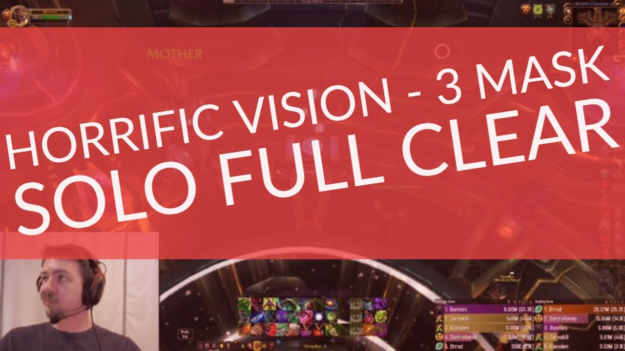 Org Horrific Vision - Full Clear - 3 Mask - Solo Demon Hunter - Gift of ...