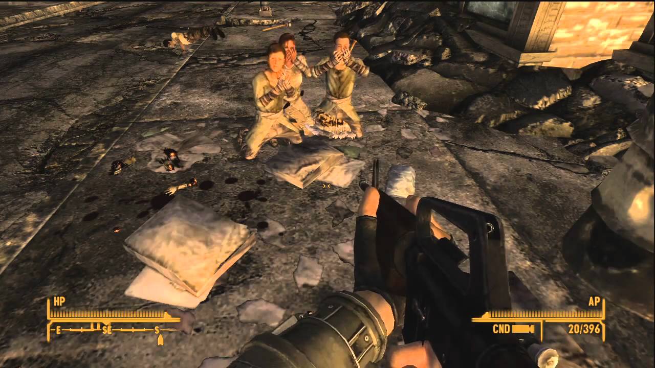 Fallout New Vegas kids eating a rat - YouTube