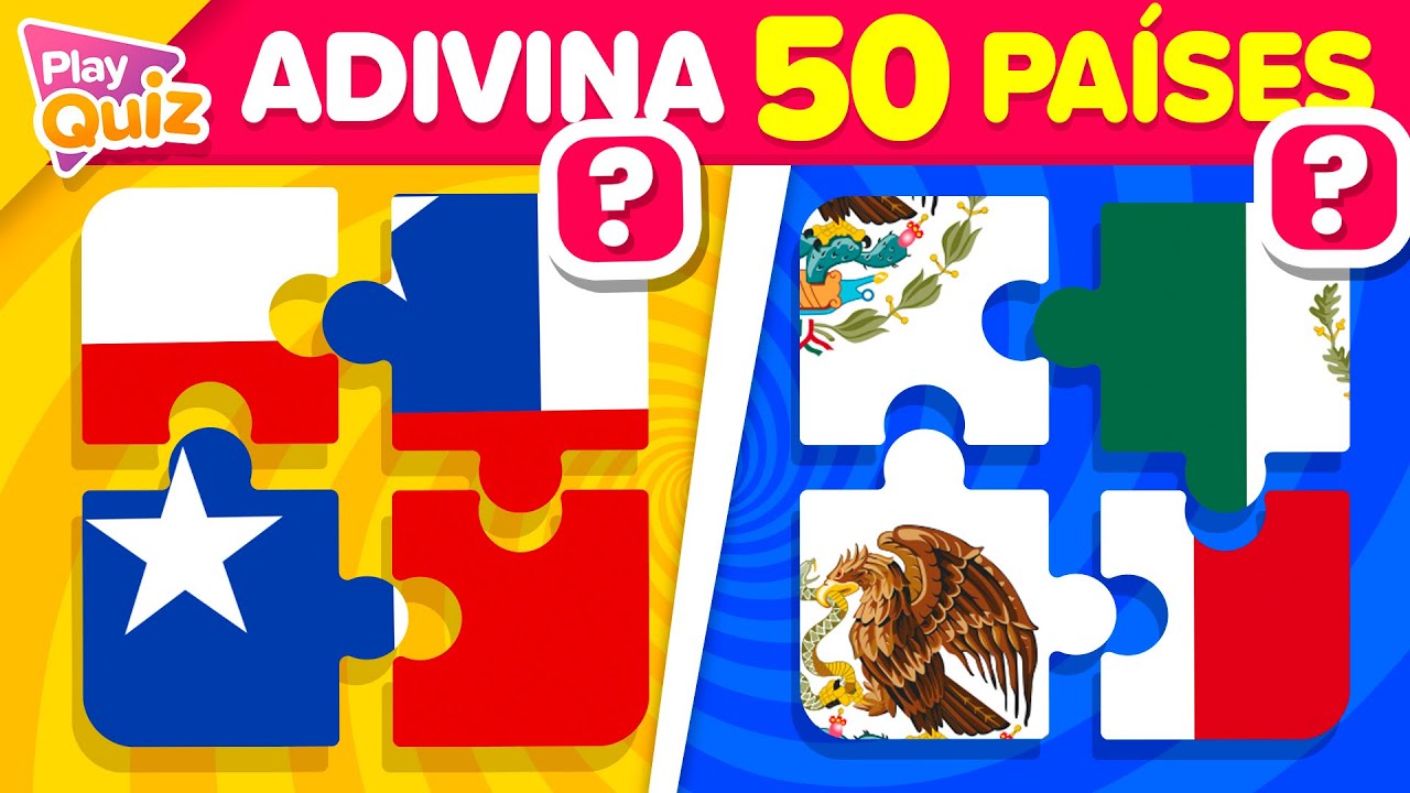 Adivina 50 Banderas del Mundo por su Rompecabezas 🧩🤔🇲🇽 | Play Quiz de ...