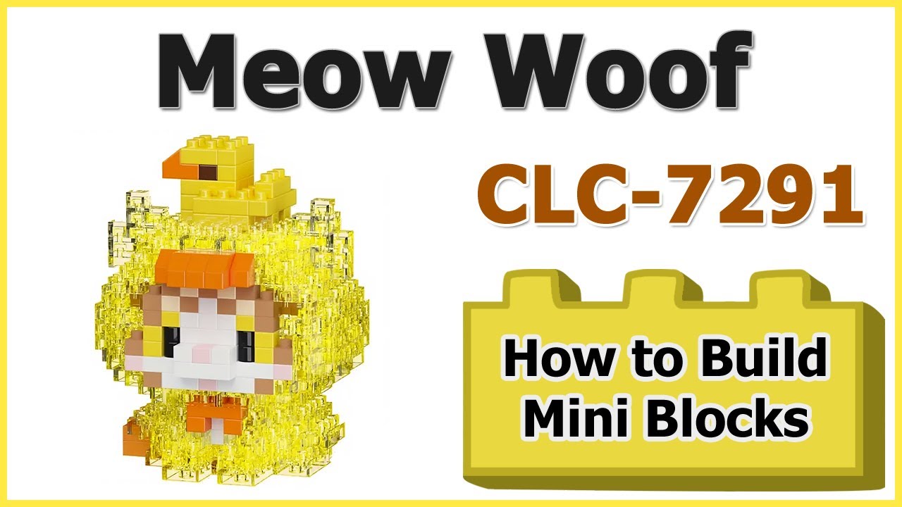How to Build Mini Blocks Meow Woof CLC-7291 Review Instructions ...