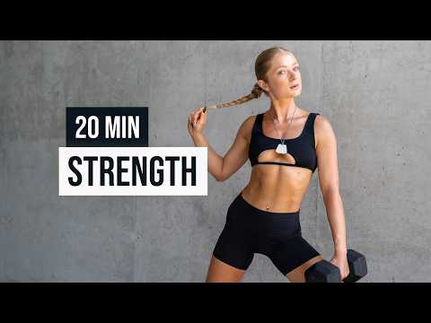 20 MIN Strength With Weights - Dumbbell Only Workout At Home or In The Gym