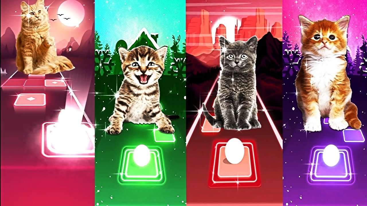 Tiles Hop music game. Cute kittens - YouTube